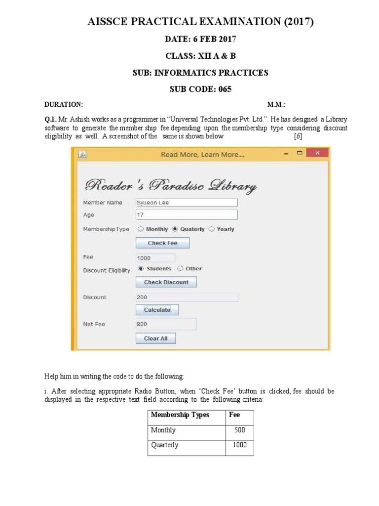 Aissce Practical Examination | PDF | Data Management | Computing