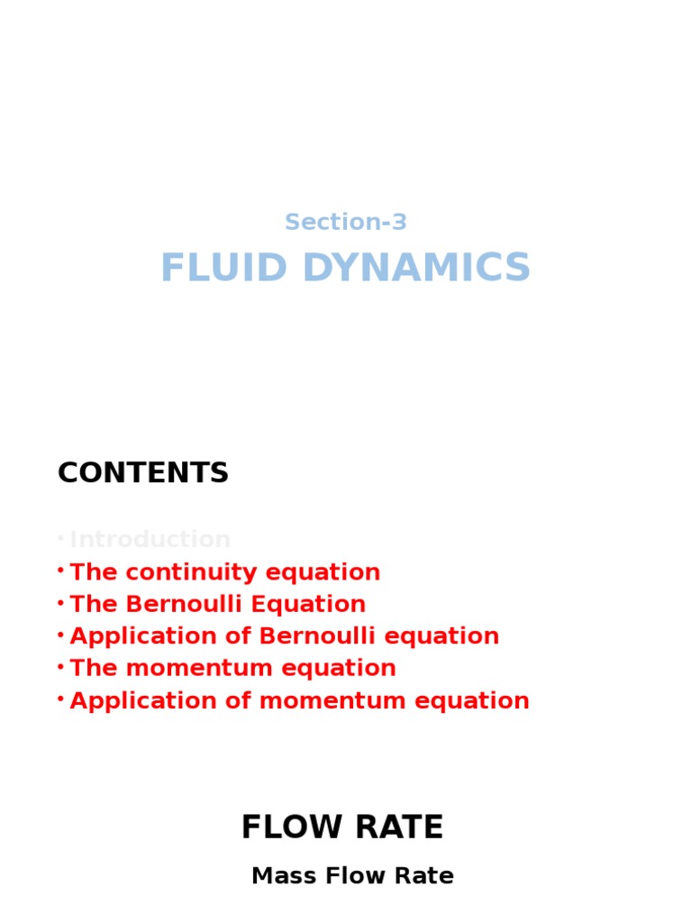 Fluid Dynamics | PDF