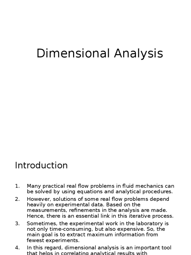 Chapter - 07 - Dimensional Analysis | PDF | Teaching Methods & Materials