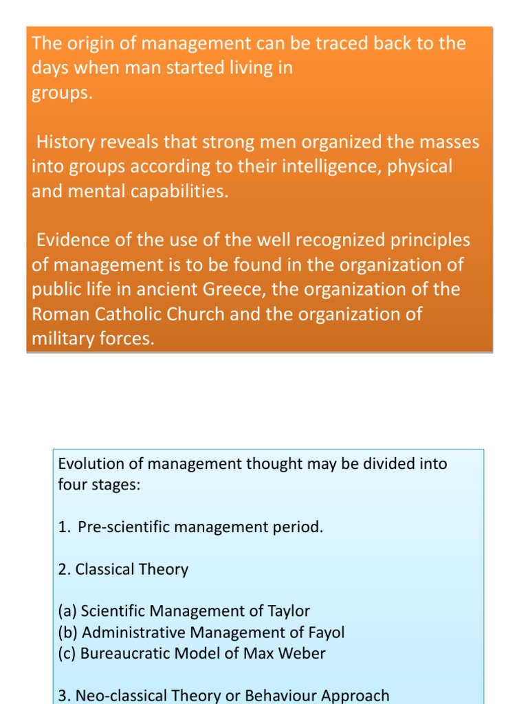 Evolution of Management Thought | PDF | Science | United Kingdom