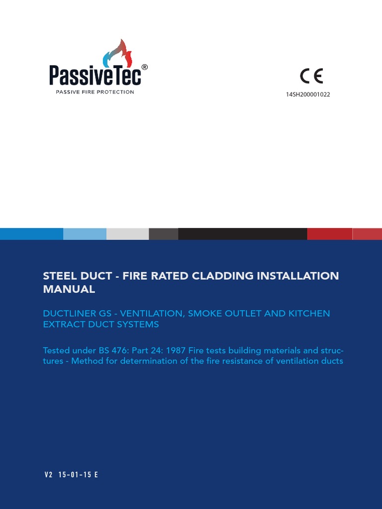 Steel Duct - Fire Rated Cladding Installation Manual | PDF | Duct (Flow ...