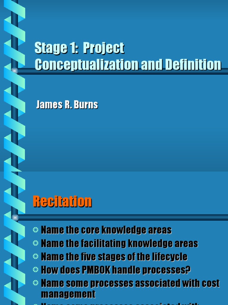 Stage 1: Project Conceptualization and Definition | Download Free PDF ...
