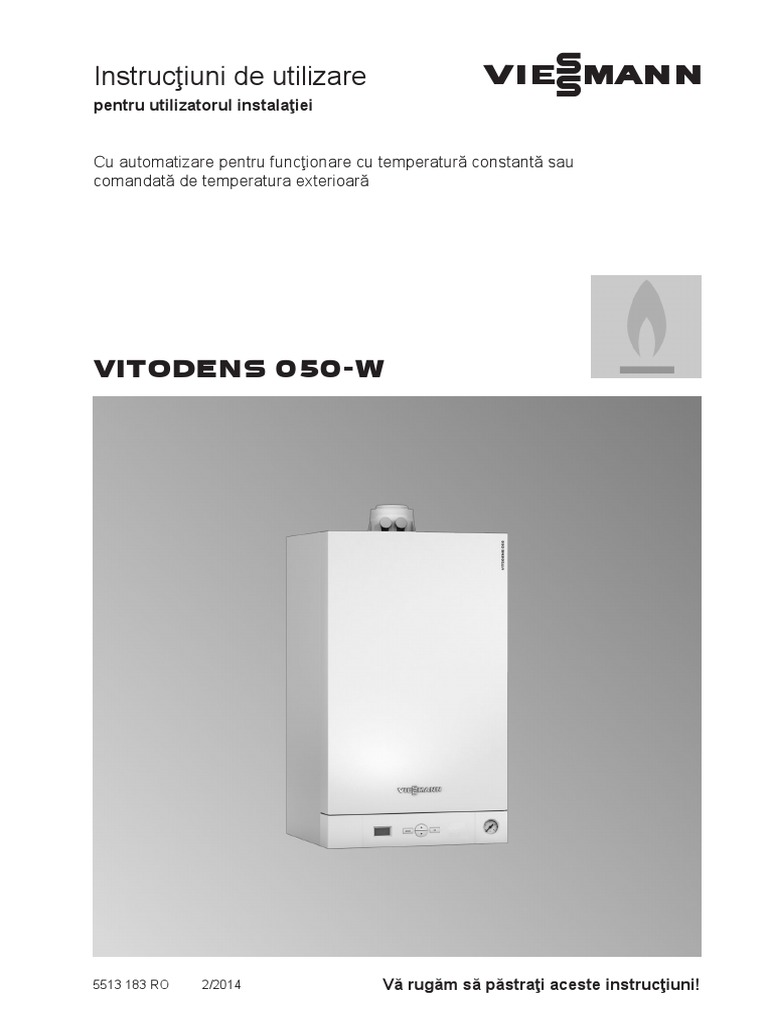 Manual Utilizare Viessmann Vitodens 050
