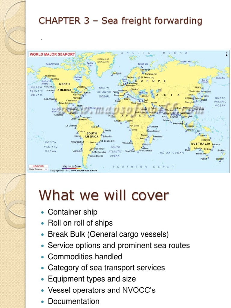 CHAPTER 3 - Sea Freight Forwarding | PDF | Containerization | Bill Of Lading