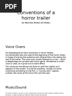 Horror Codes and Convention Handout | PDF | Horror Films | Vampires