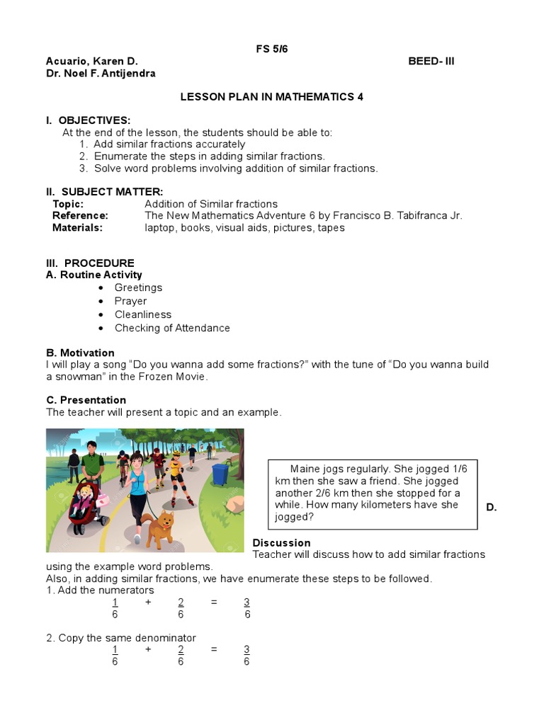 Semi Detailed Lesson Plan In Math Iv K 12 Based Curriculum Finding Unamed