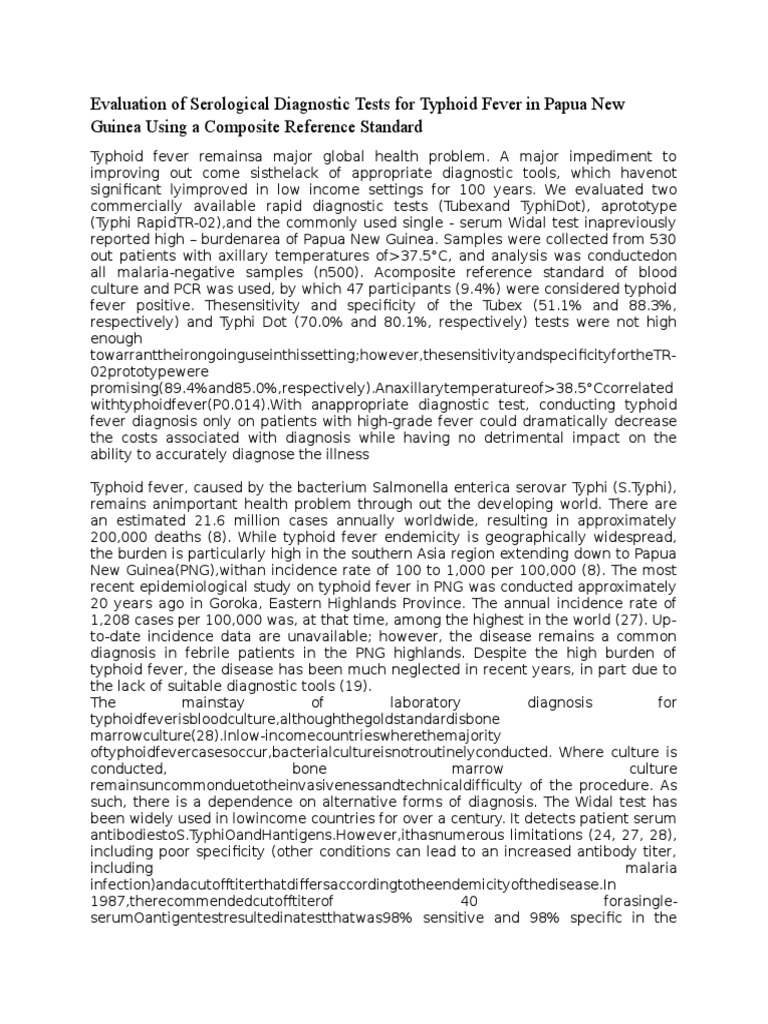 Typod in Papua | PDF | Sensitivity And Specificity | Clinical Medicine