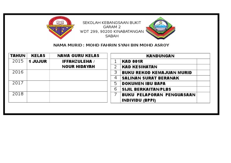 Cover Fail 001 Murid | PDF