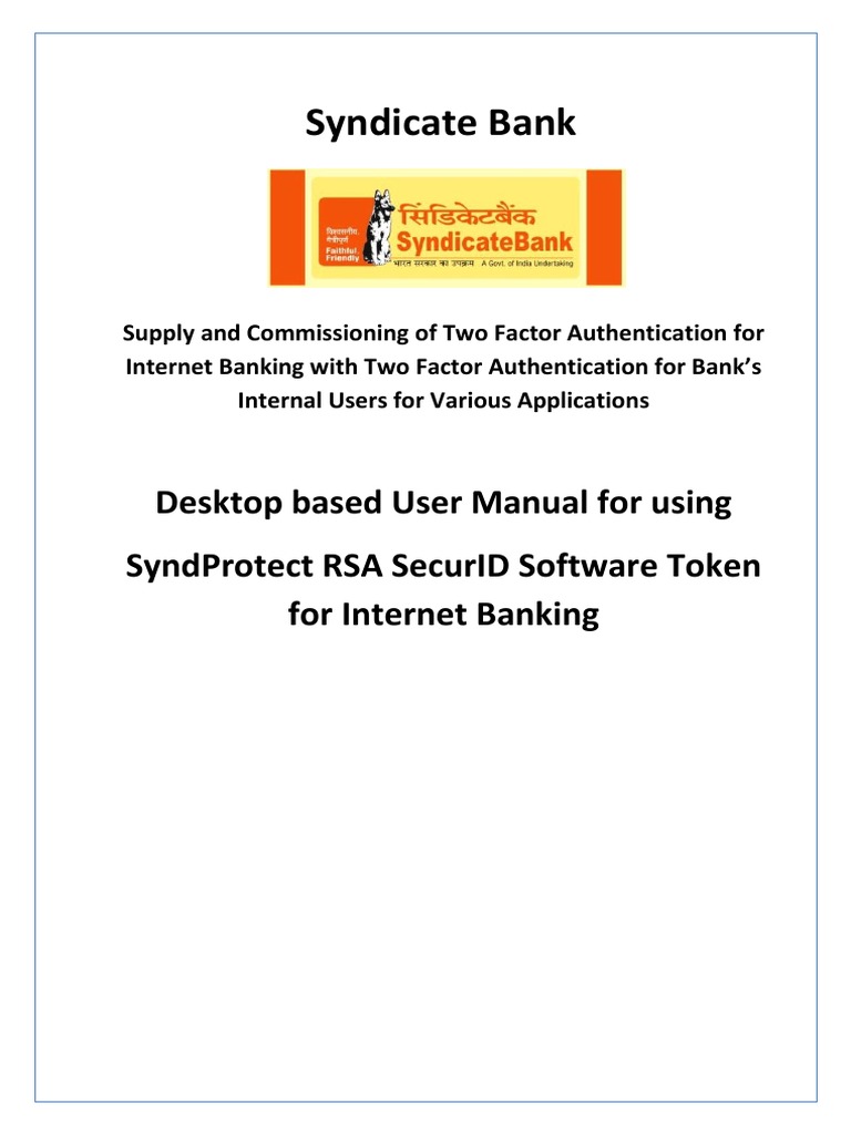 RSA SecurID Desktop Token User Manual | PDF | System Software | Cyberspace