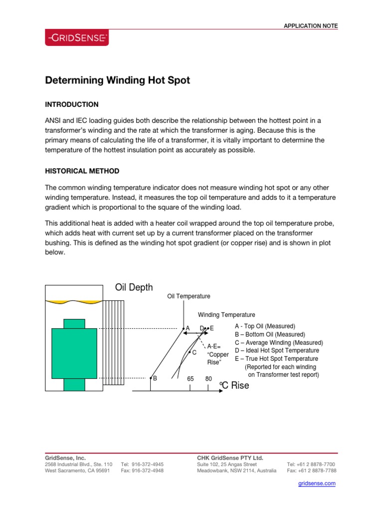 An In-Depth Look at Methods for Determining Transformer Winding Hot ...