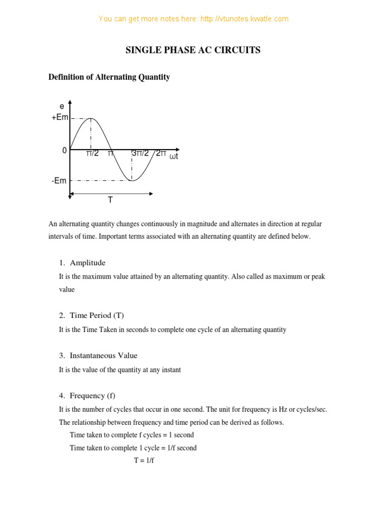 Basic Electrical Notes | PDF | Ac Power | Series And Parallel Circuits