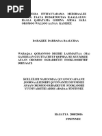Jechaa Beektota | PDF