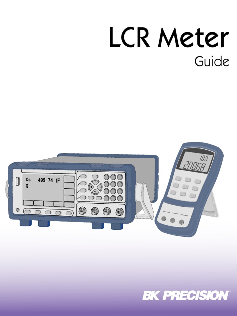 LCR Meter Guide | PDF | Electrical Impedance | Capacitor