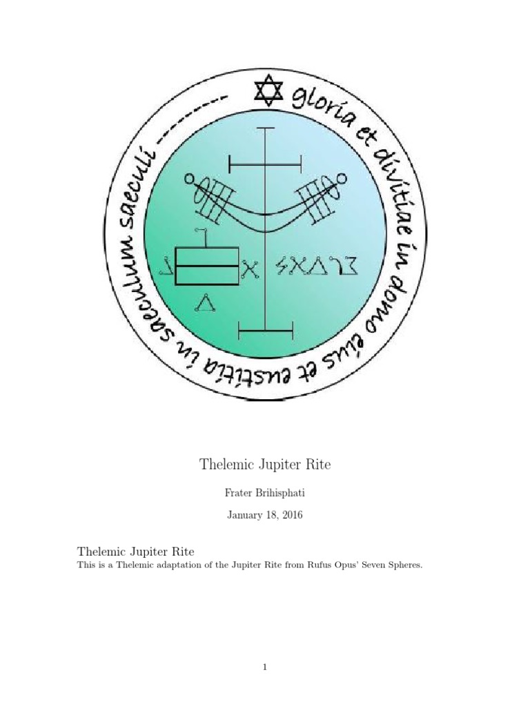 The Le Mic Jupiter Rite | PDF | Jupiter (Mythology) | Prayer