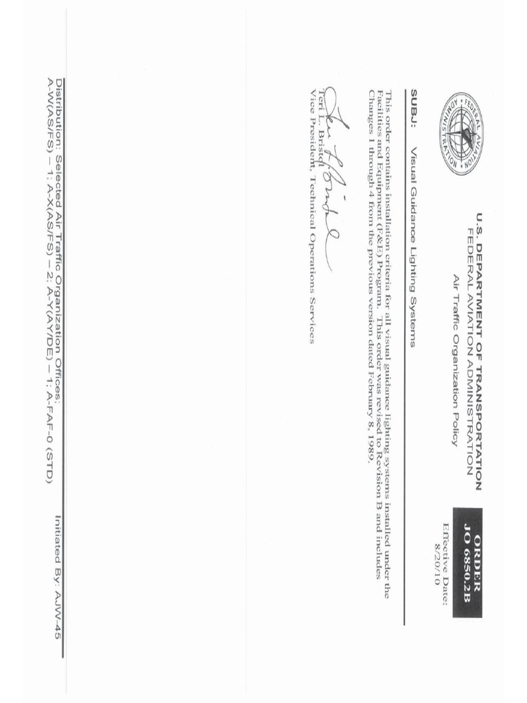 Faa Order 6850.2b Visual Guidance Lighting Systems | Download Free PDF ...