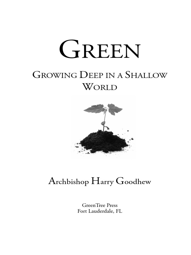 Green by Archbishop Harry Goodhew - Chapter 1: Foundations | PDF ...