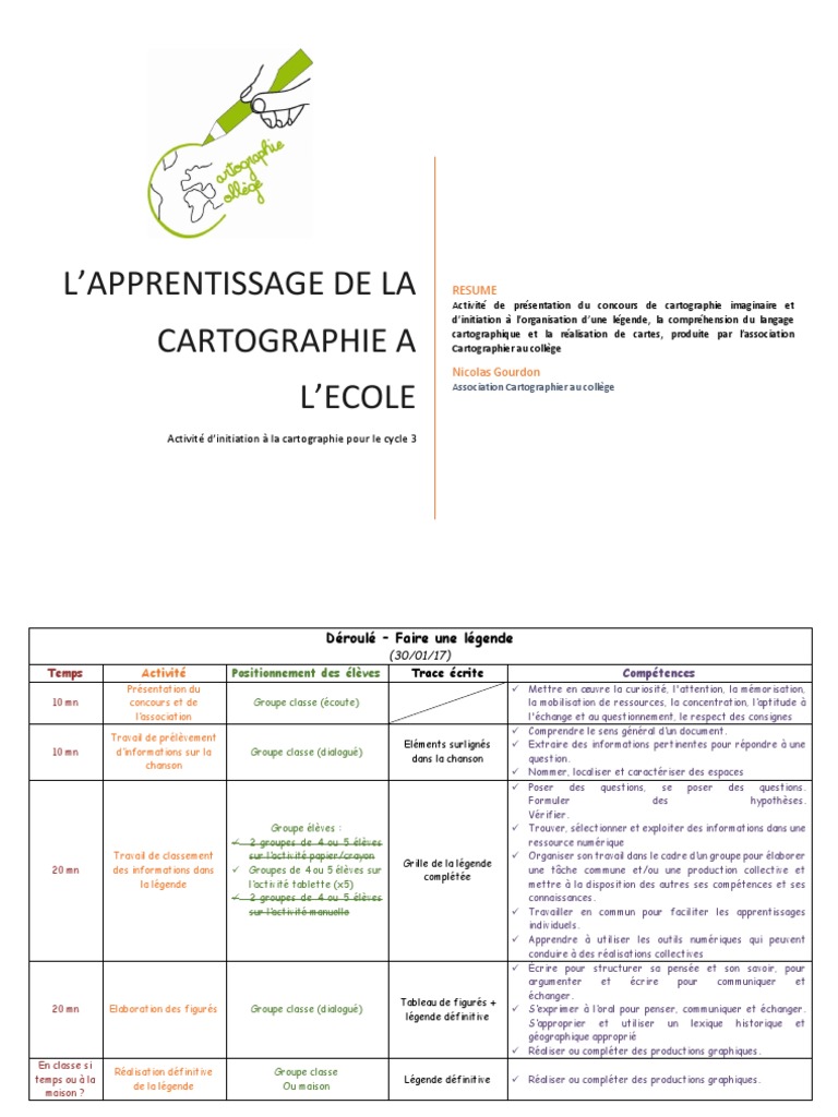 Initiation à la cartographie scolaire | PDF | Cartographie | Attention