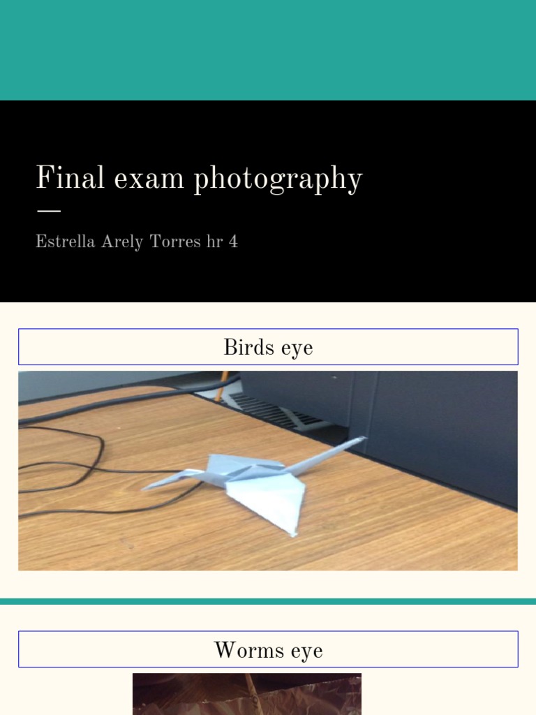Final Exam Photography | PDF