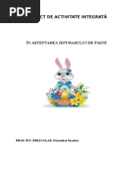 Corciovei Proiect Didactic Povestea Iepurasului de Paste PDF | PDF