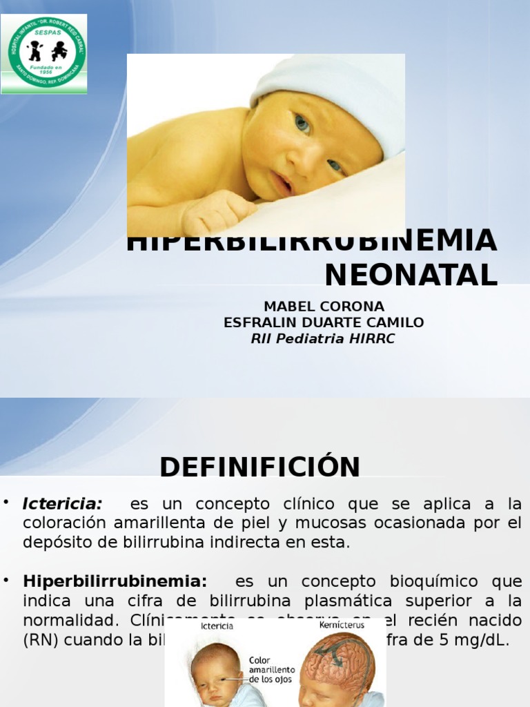 Hiperbilirrubinemia Neonatal | PDF | Especialidades Medicas | Enfermedades y trastornos