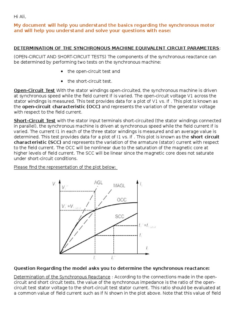 Assignment On Synchronous Machine | PDF | Electrical Impedance ...