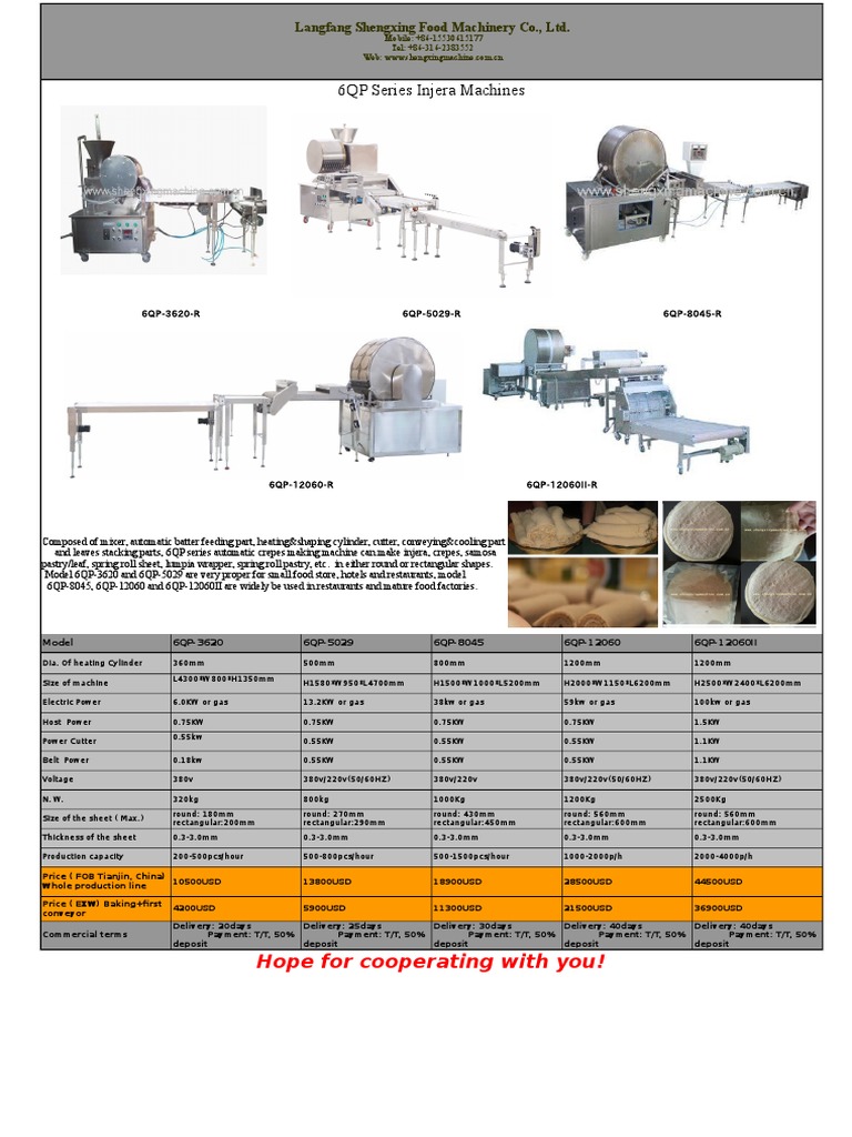 Auto Injera Making Machine | PDF | Nature
