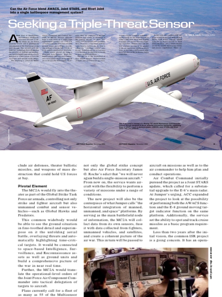 Future of Air Force ISR: MC2A Aircraft | PDF | United States Air Force ...