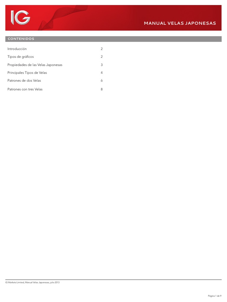 Manual de Velas Japonesas para El Trading de IG PDF | PDF