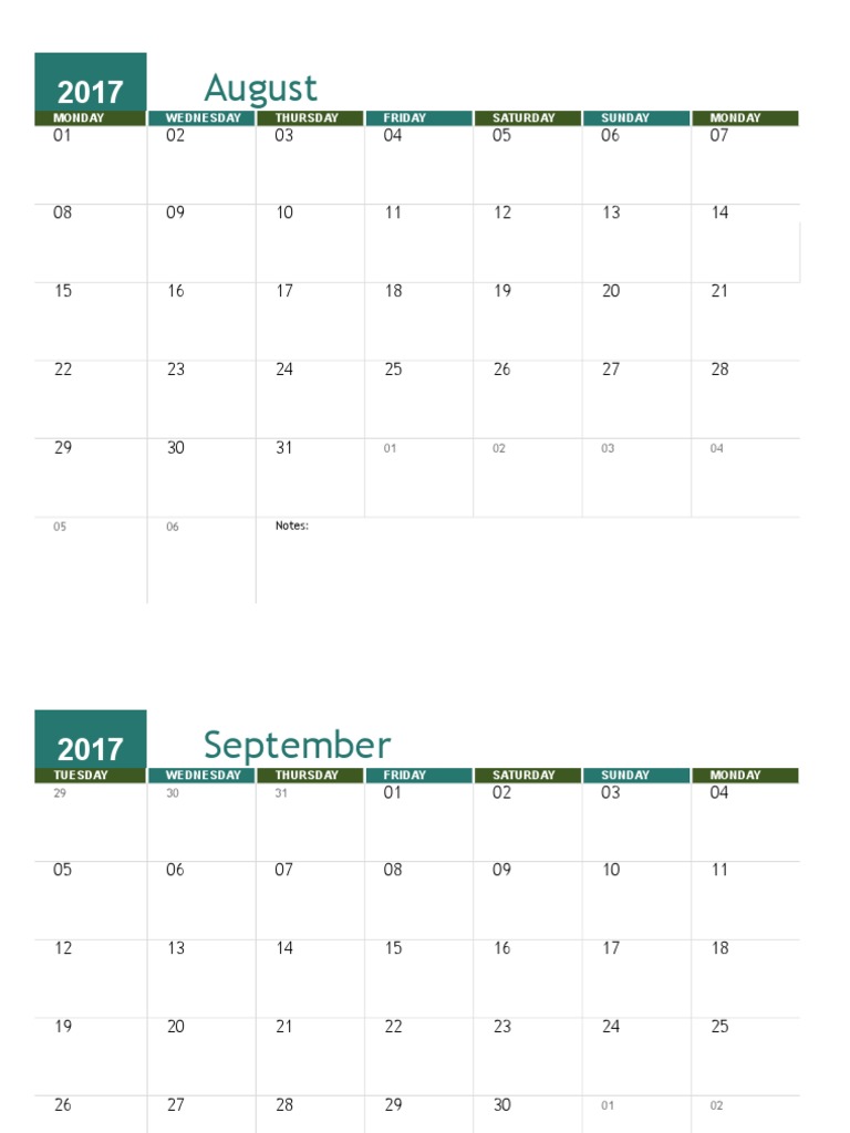 Academic Calendar Template | PDF