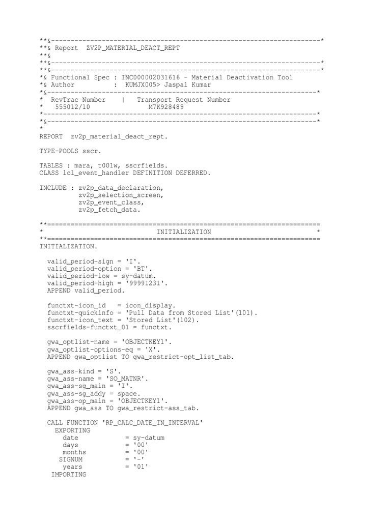 Two - ALV - With OOP and Events | PDF | Parameter (Computer Programming ...