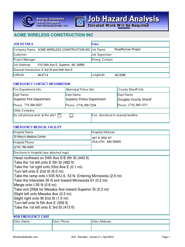 Elevated Work Sample Editable | Elevator | Safety | Free 30-day Trial ...