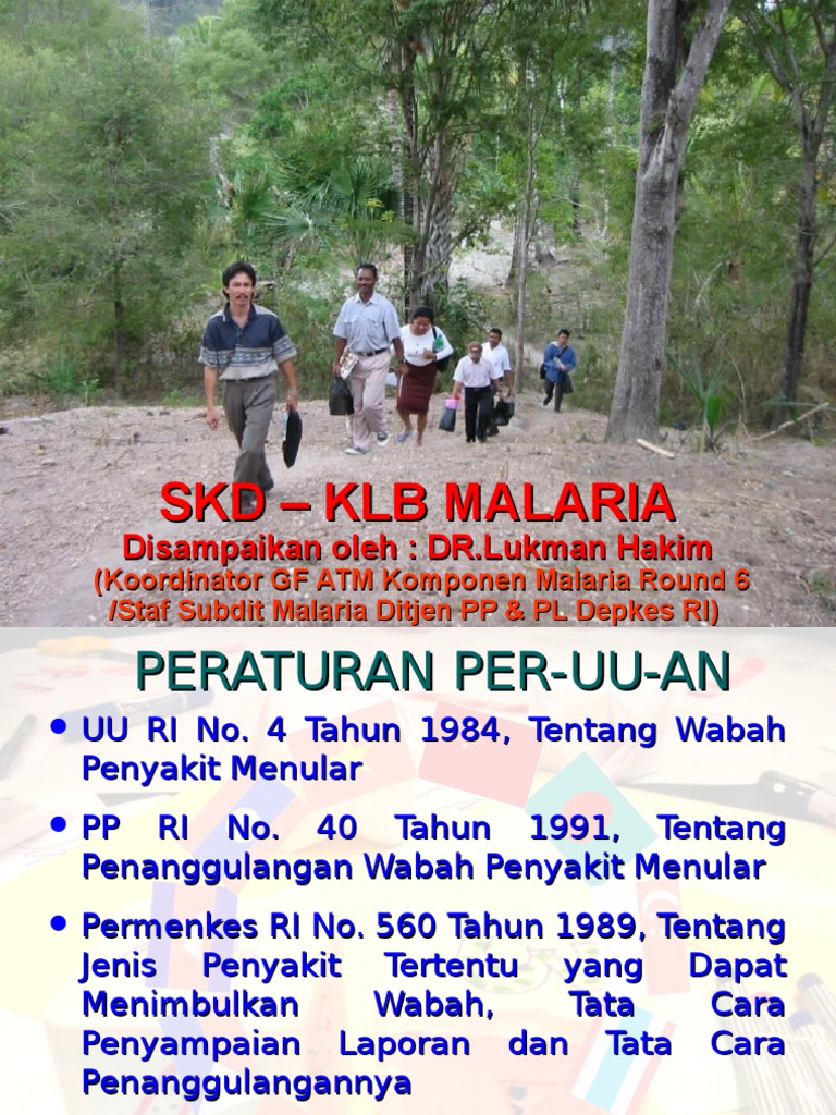 SKD-KLB MALARIA (Up Date) | PDF