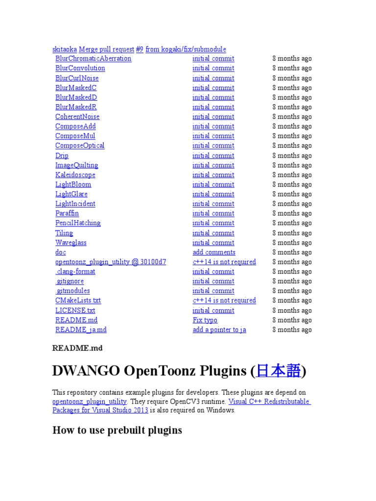 Pluguin Opentoonz | PDF