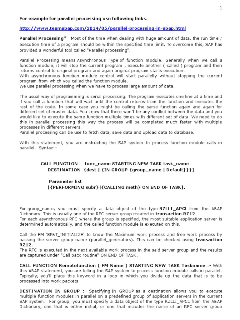 Parallel Processing | PDF | Subroutine | Parameter (Computer Programming)