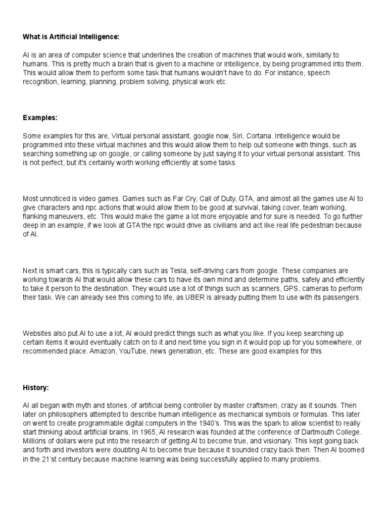 AI, report | Artificial Intelligence | Technology