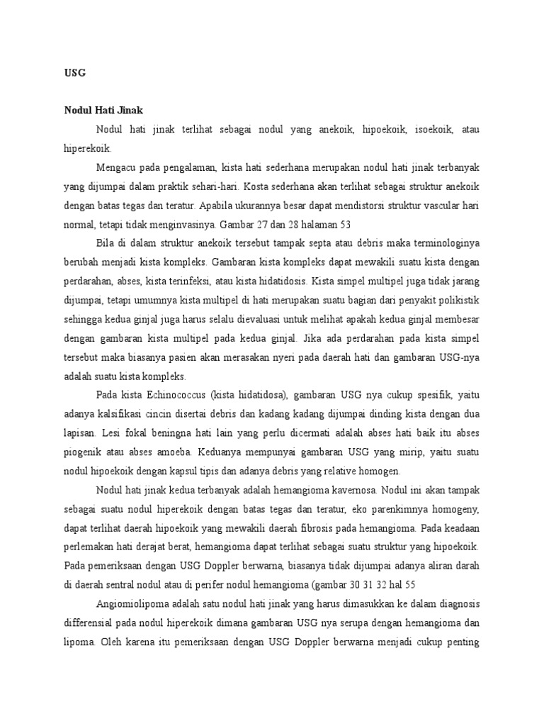 Usg Nodul Hati | PDF