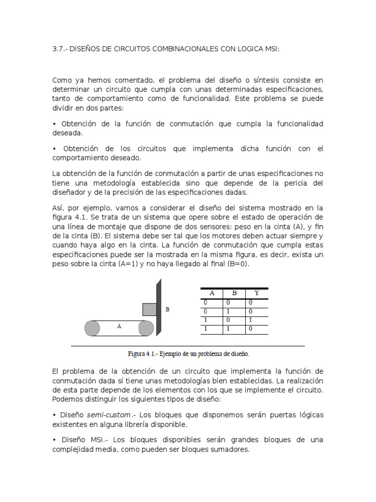 Diseño de Circuitos Combinacionales MSI | PDF