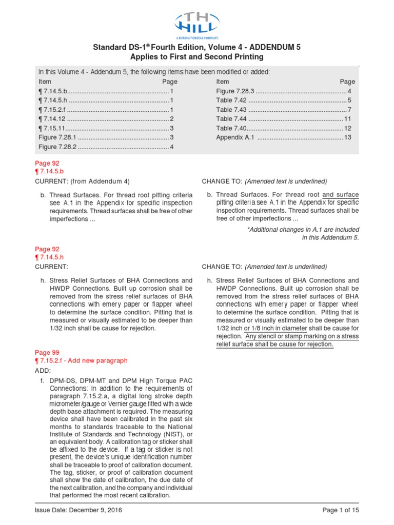 DS-1 Volume 4 Addendum PDF | PDF | Calibration | Nature
