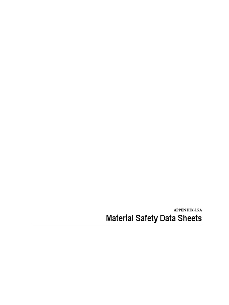 Nalco All MSDS | PDF | Dangerous Goods | Resource Conservation And ...