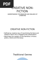 Forms and Types of Creative Nonfiction | Creative Nonfiction | Testimony