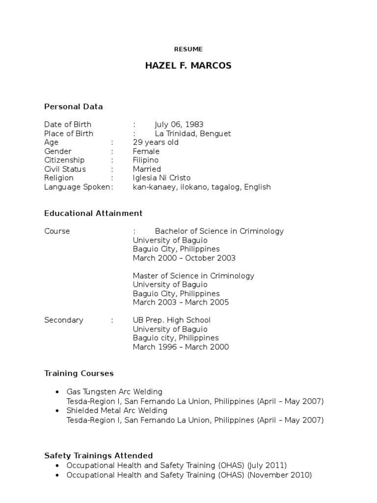 Hazel F. Marcos | PDF