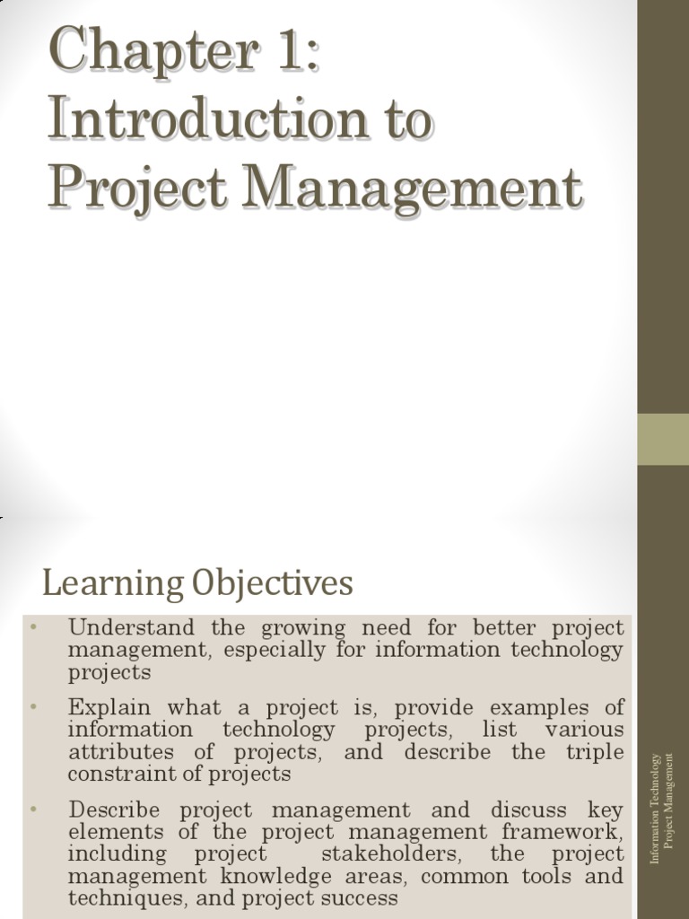 Ch01 - Introduction To Project Management | PDF | Project Management ...
