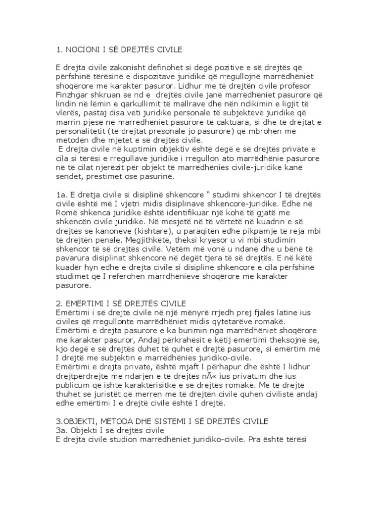 E Drejta Civile | PDF