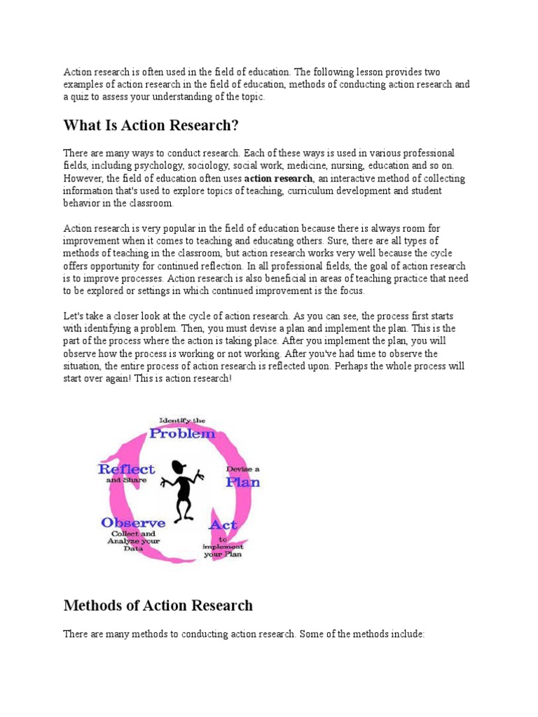Action Research Approach | PDF | Action Research | Brainstorming