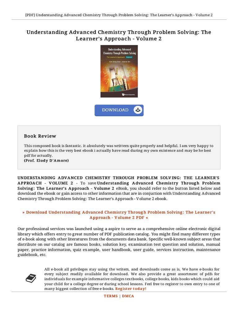 Advanced Chemistry Problem Solving Guide | PDF | Electronic Paper ...