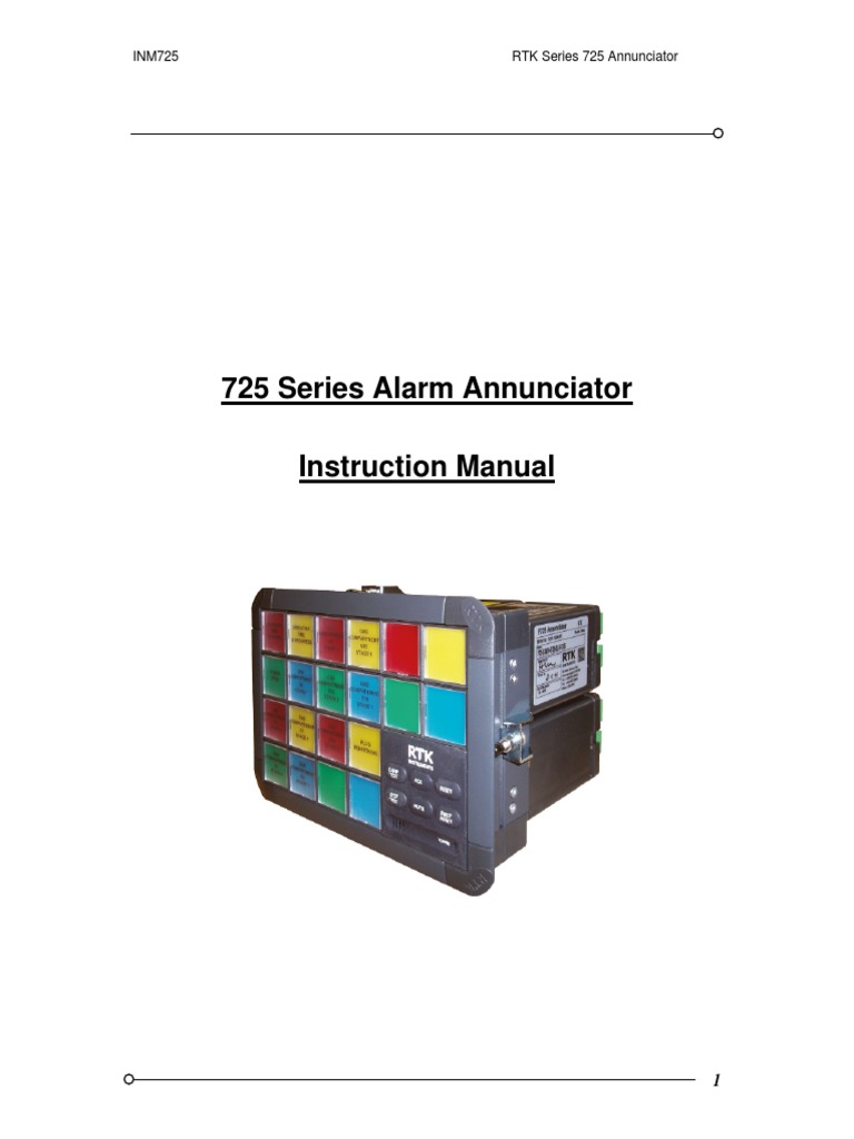 P725 Rev 29 Instruction Manual | PDF | Electrical Connector | Relay