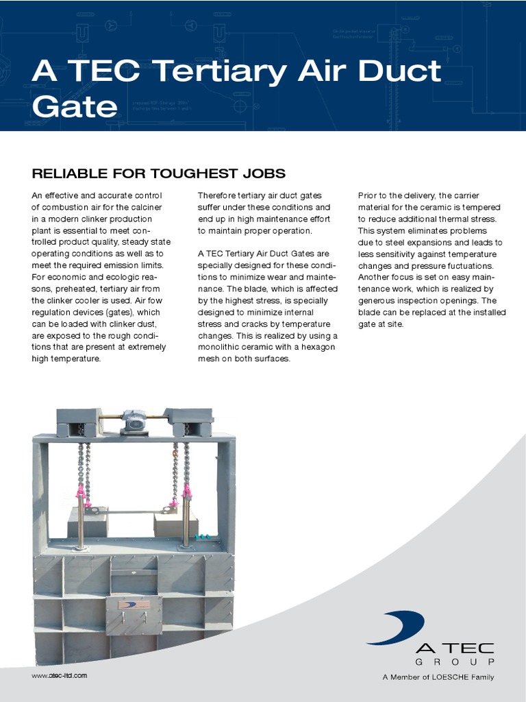 Produktblatt Tertiary Air Duct Gate 05 2016 v2 | PDF