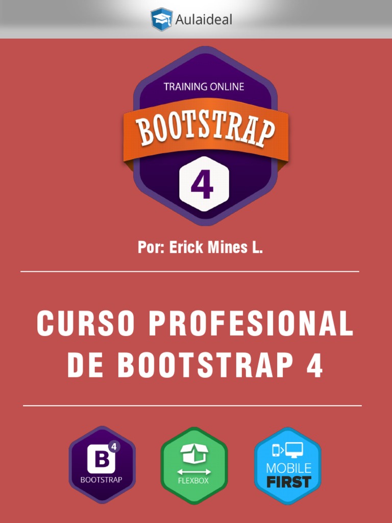 Temario Curso Bootstrap 4 | Descargar gratis PDF | Hojas de estilo en cascada | HTML