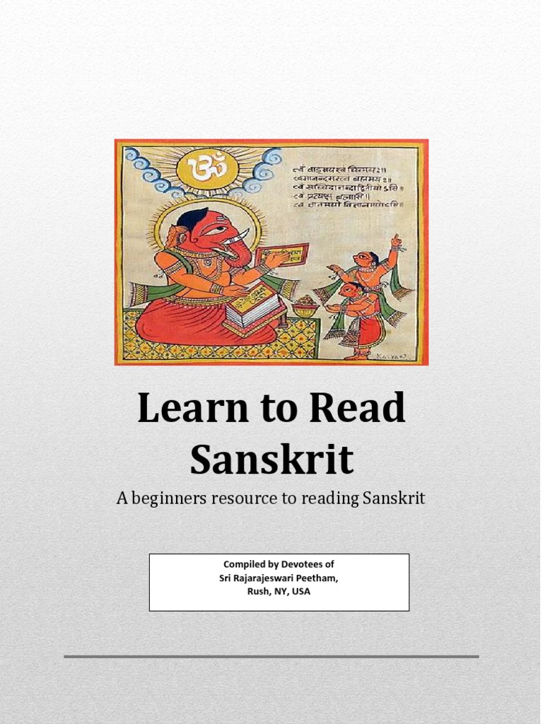 Sanskrit Module 01 V10 Final PDF | PDF
