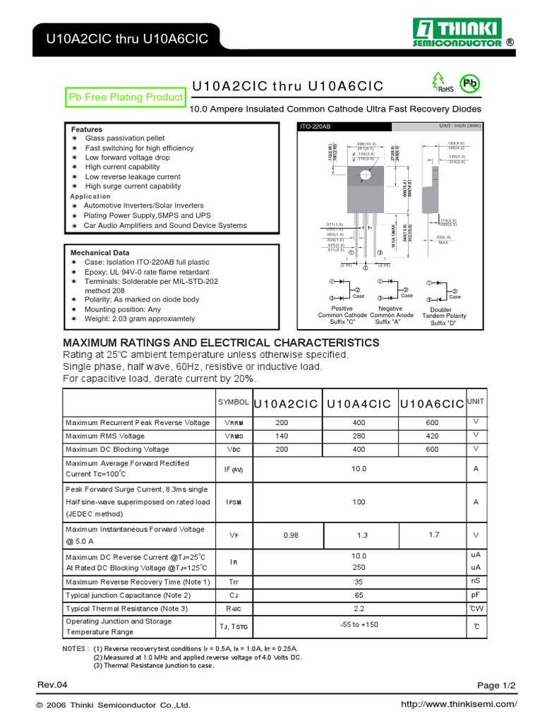 Data Sheet | PDF | Diode | Amplifier